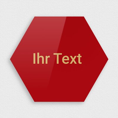 Rotes Schild gestalten | OTYPO